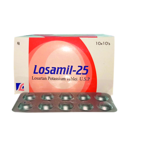 Losamil – 25 (Losartan Potassium 25 mg) – Giant Wave Pharma