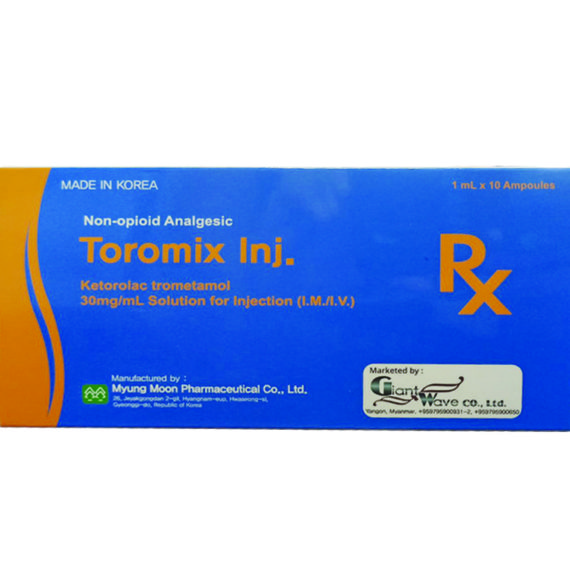 Toromix Injection (Ketorolac trometamol 30mg/ml) – Giant Wave Pharma